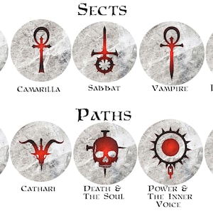 Custom Bloodstain Vampire: the Masquerade Grey Marble Glass Pendants ...