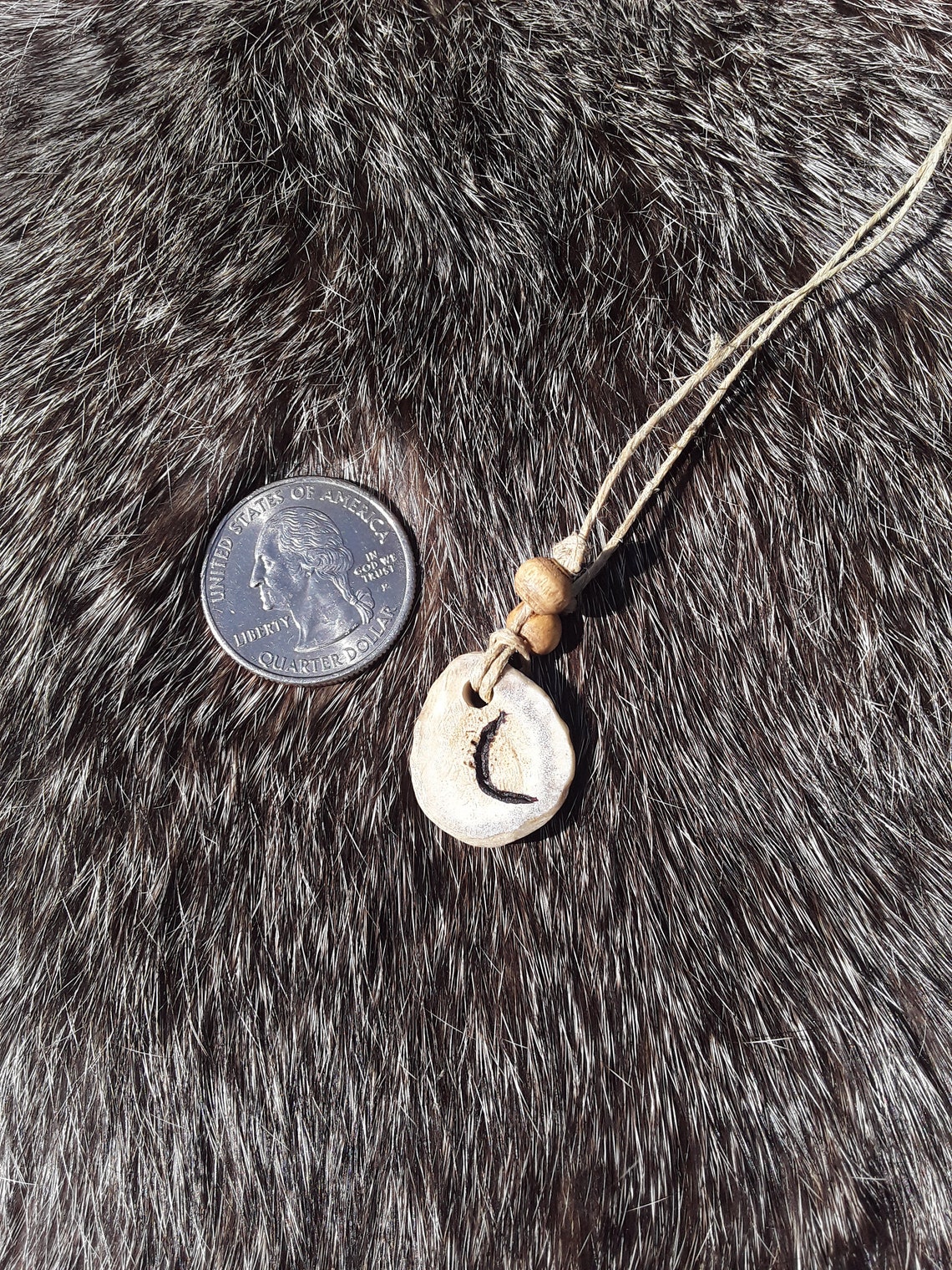 Small Werewolf Auspice Antler Slice Pendants - Etsy