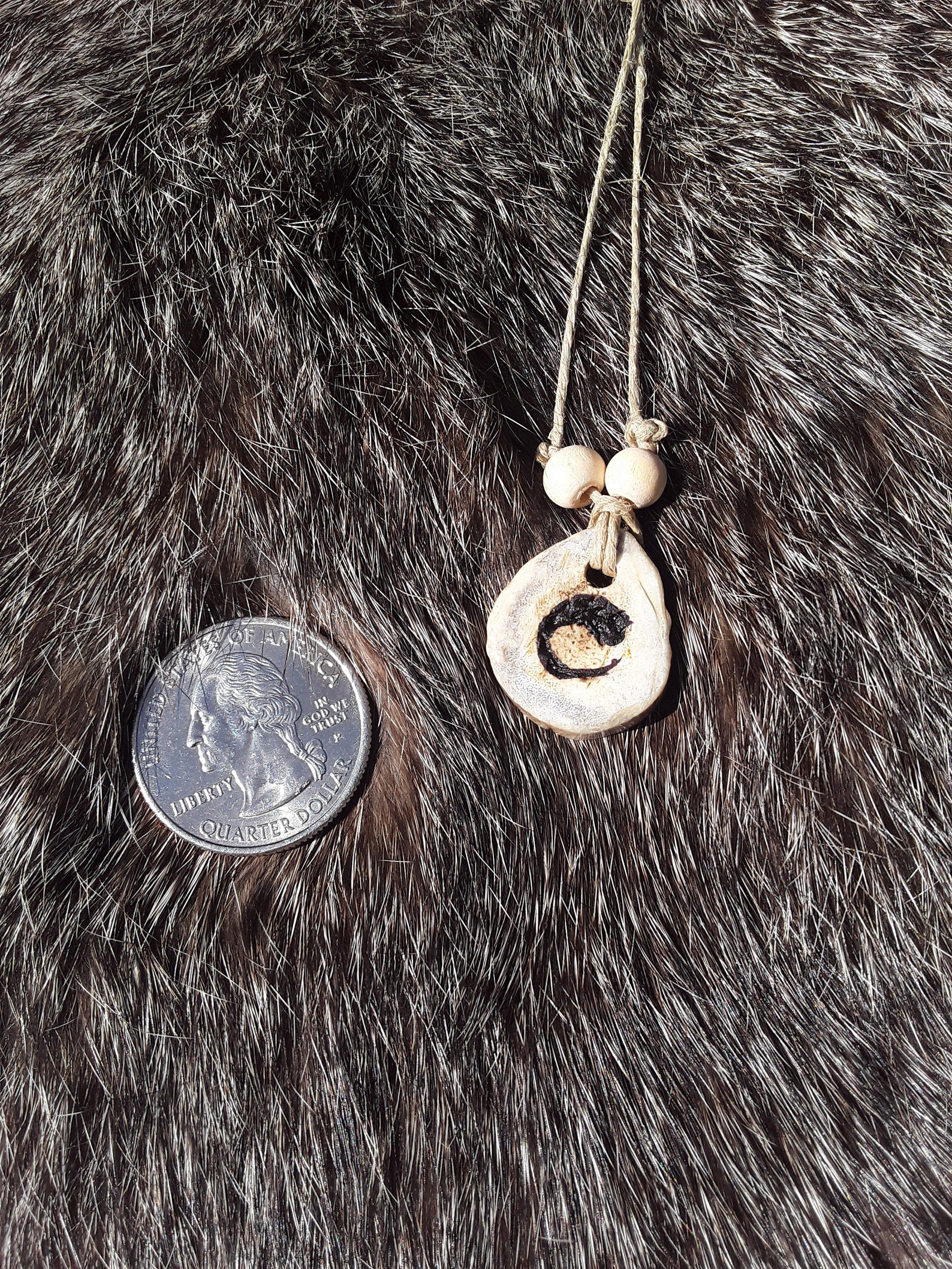 Small Werewolf Auspice Antler Slice Pendants | Etsy