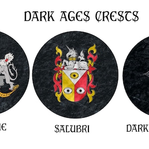 Custom Dark Ages Vampire Crest Glass Pendants - Etsy