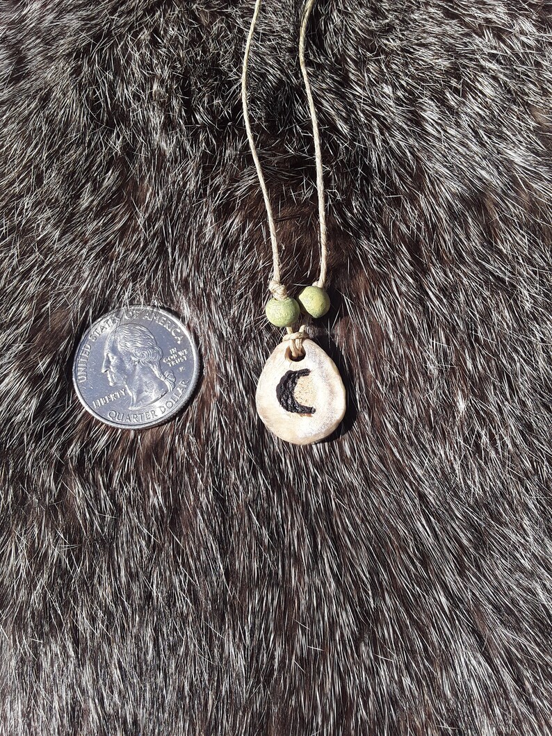 Small Werewolf Auspice Antler Slice Pendants | Etsy