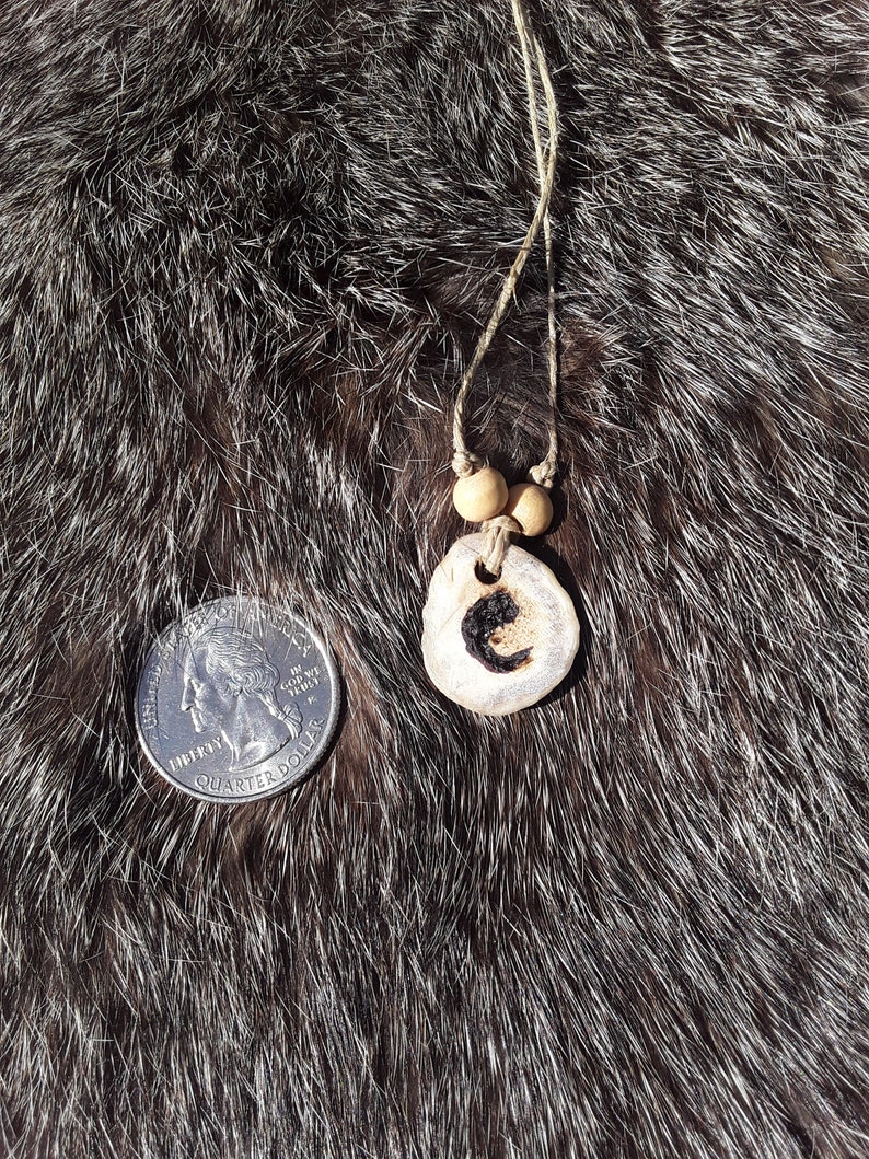 Small Werewolf Auspice Antler Slice Pendants | Etsy