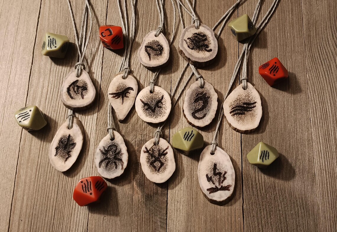 5th Edition Werewolf Totem Antler Slice Pendants - Etsy