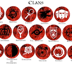 Custom Vampire: the Masquerade Glass Pendants or Keychains - Etsy