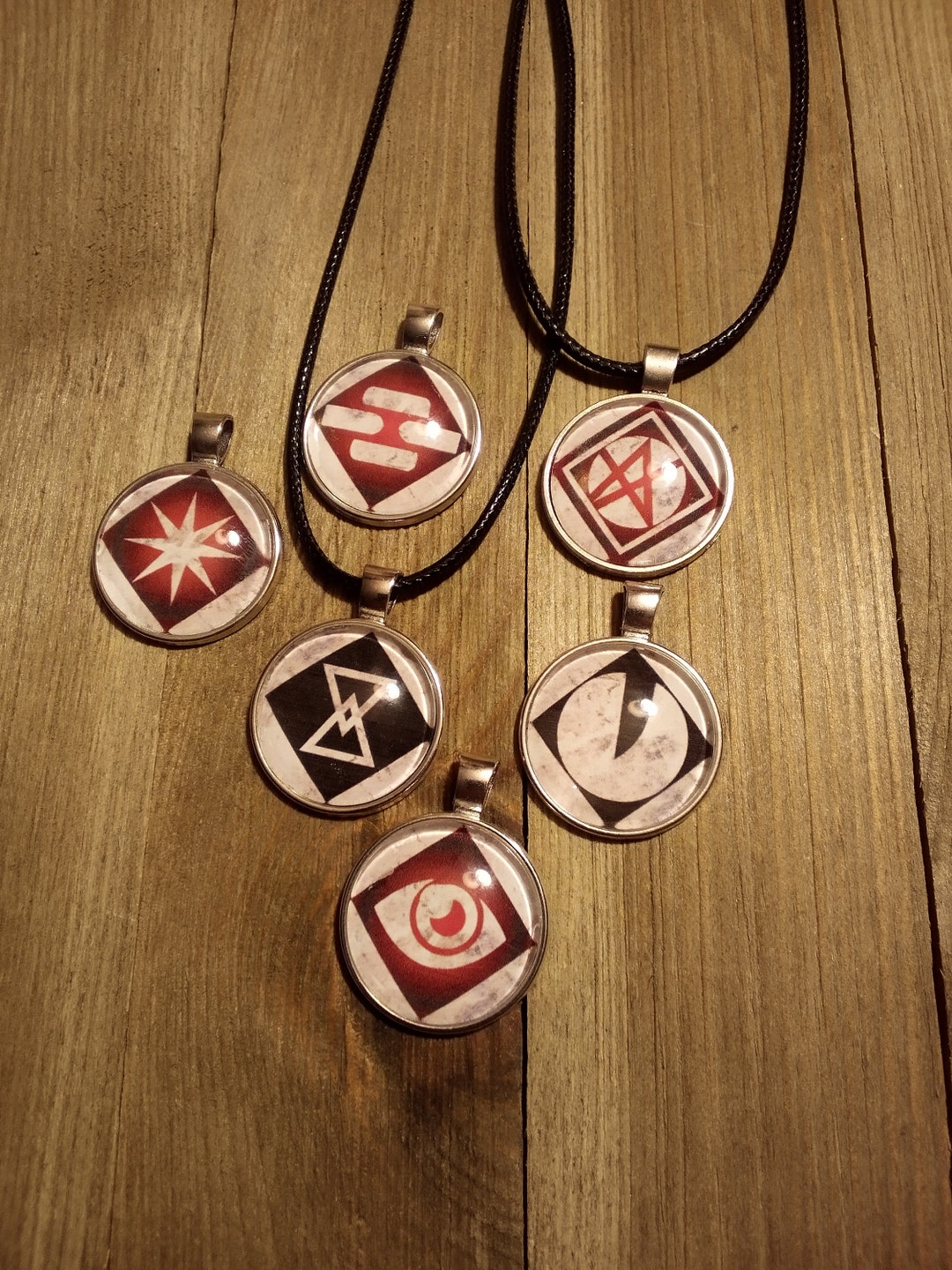 Vampire the Masquerade Disciplines Glass Pendants - Etsy