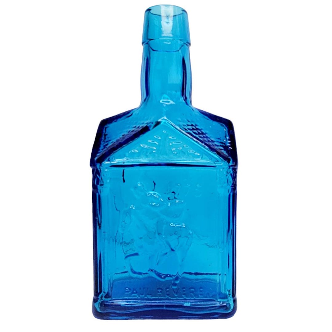 Wheaton Paul Revere 1775 Commemorative Syrup Bottle Cobalt Blue Eagle ...