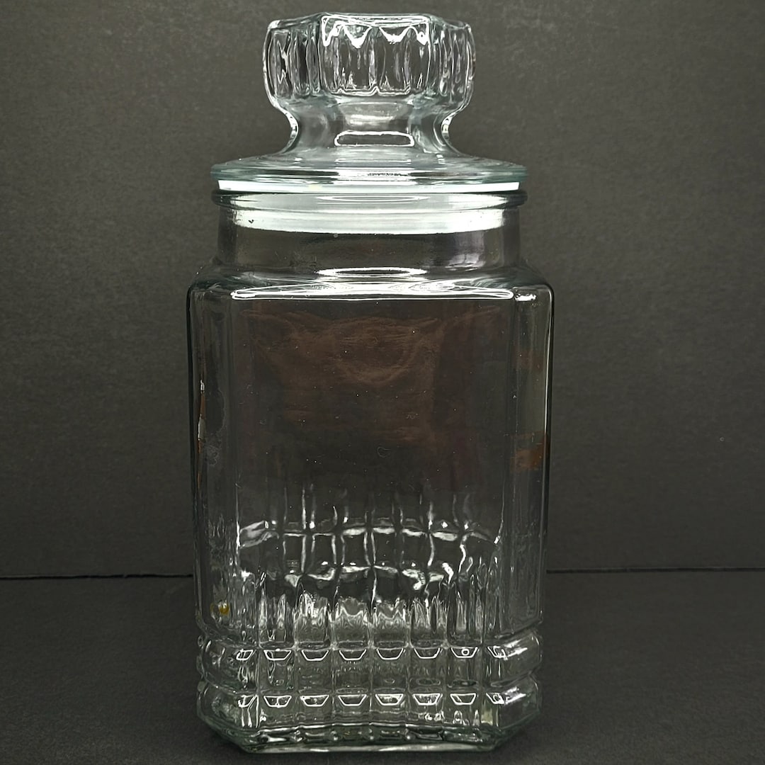 Koeze's Glass Candy Nut Decanter Jar Apothecary Flour Canister Lidded ...
