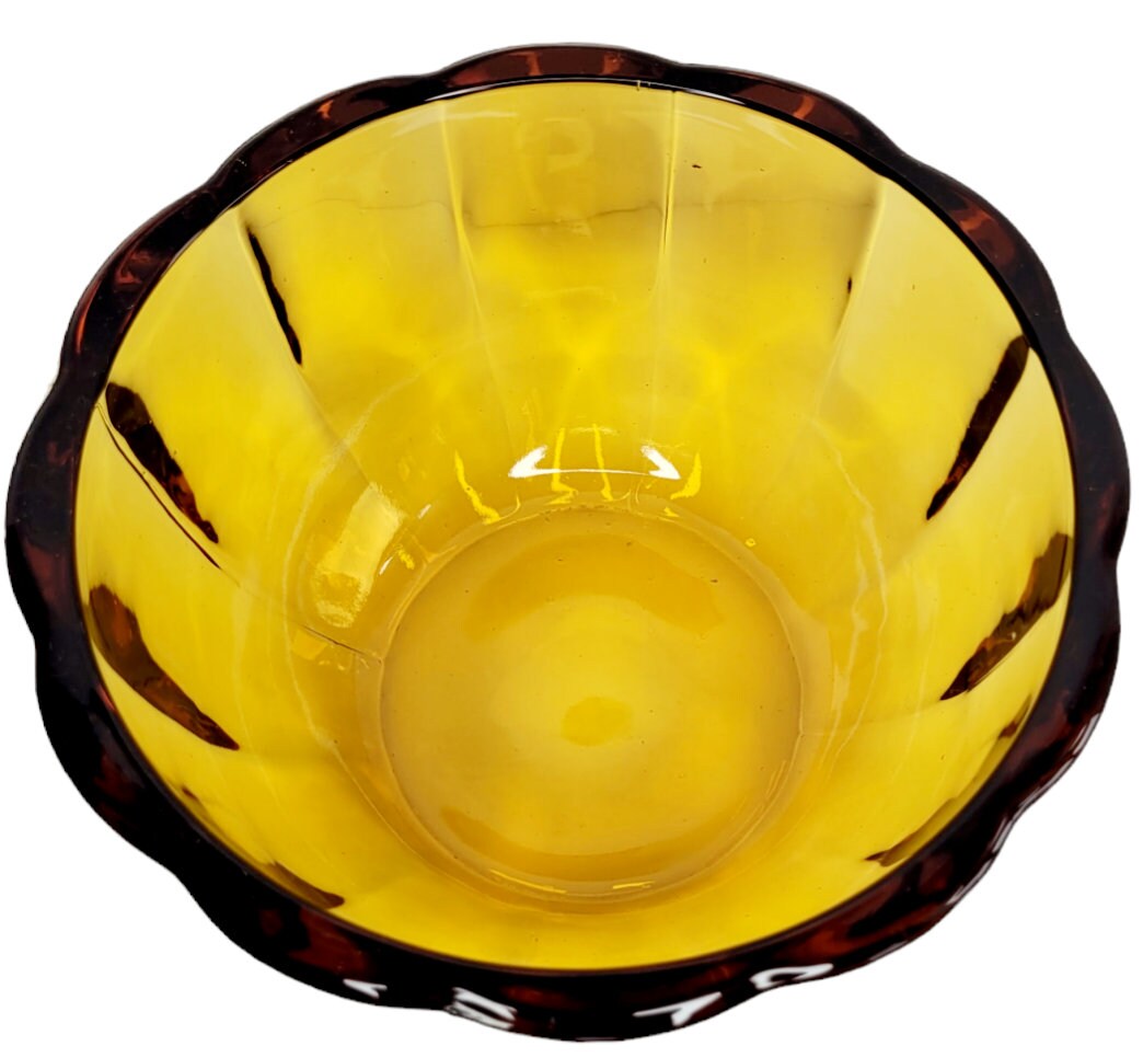 Anchor Hocking Rich Honey Amber Pumpkin Candy Dish Cookie Jar - Etsy