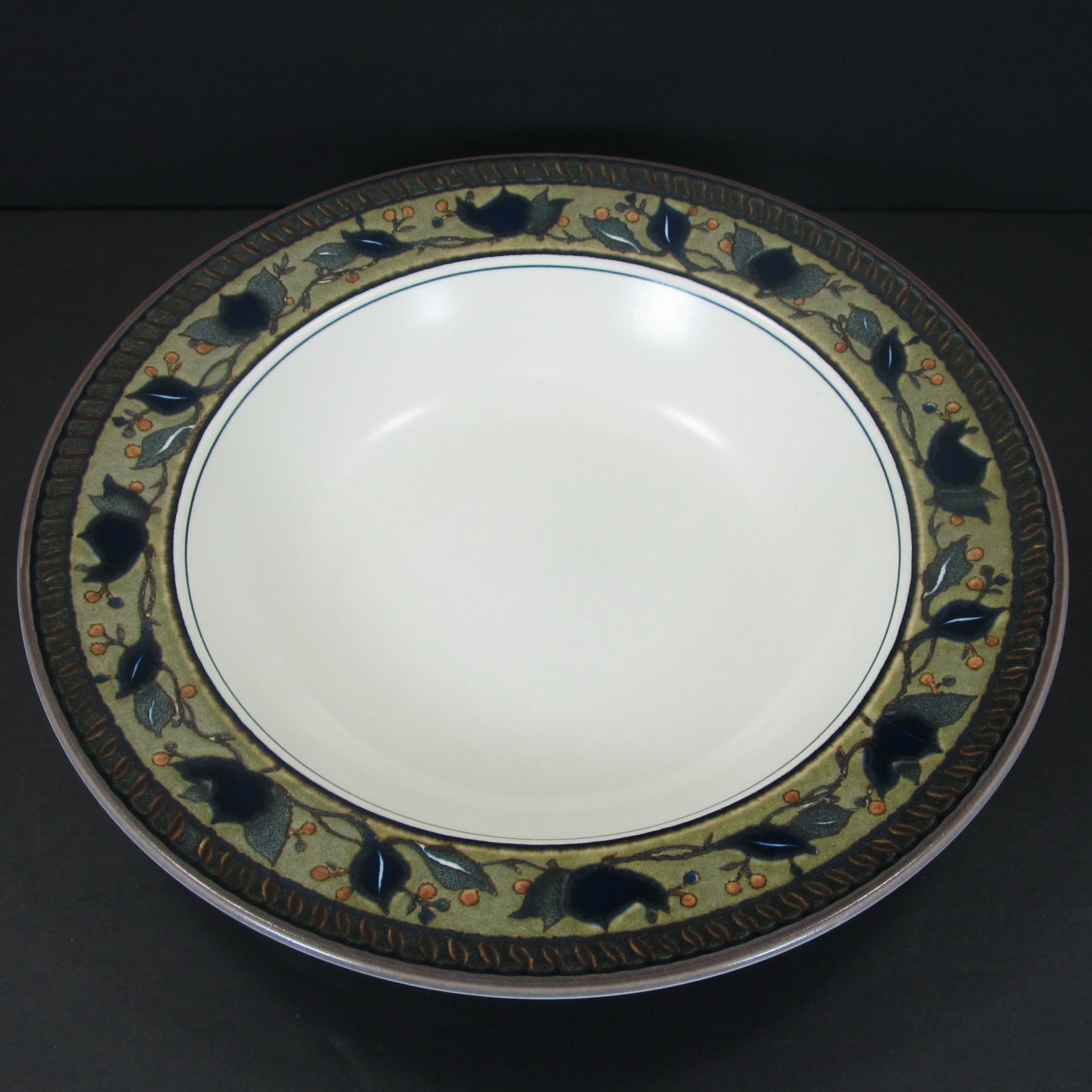 Mikasa Intaglio Arabella Flat Rim Soup Pasta Bowl 9 3/8 - Etsy