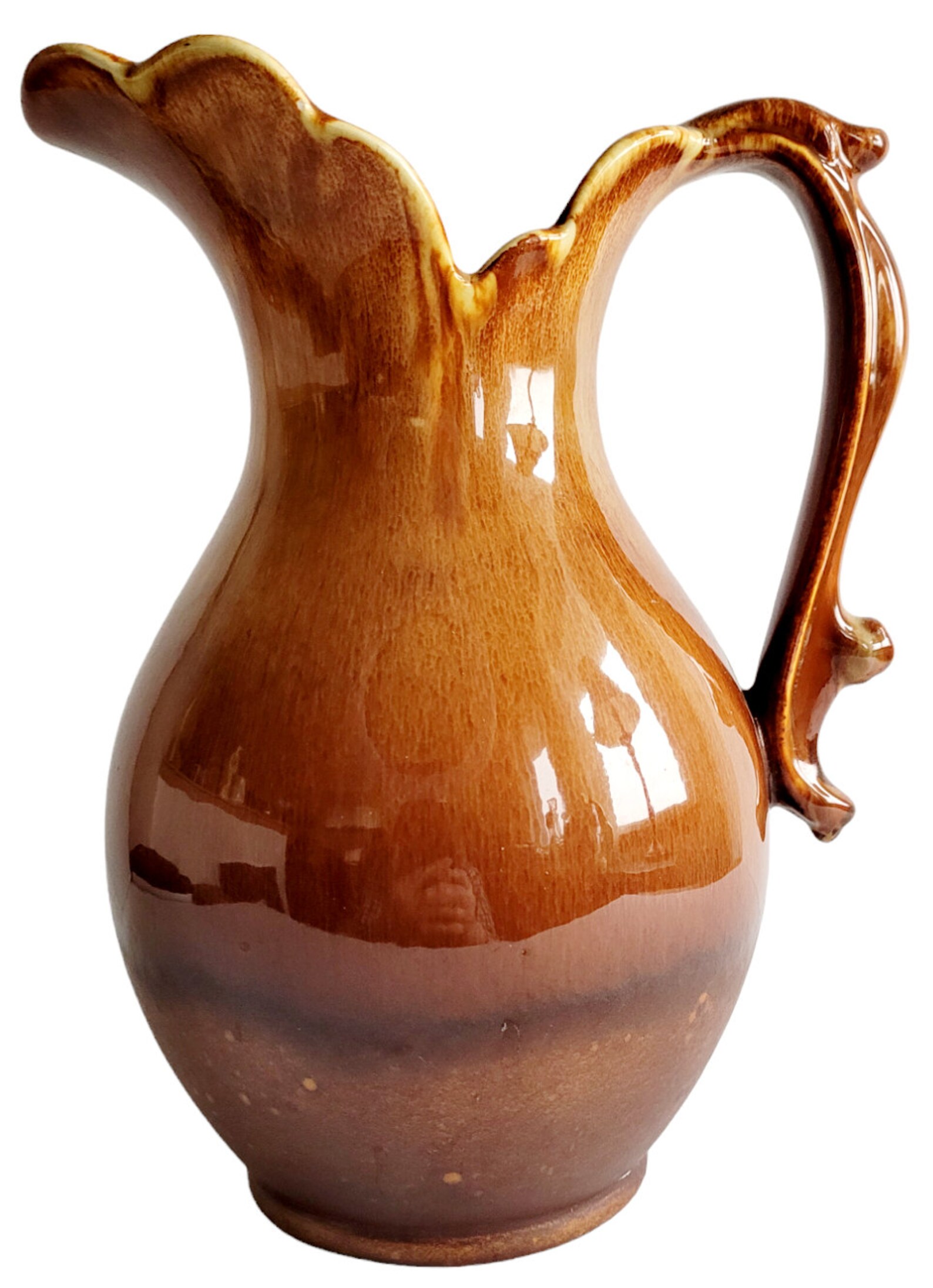 Haeger Tawny Brown Glaze 4060 Wash Basin 4058 Pitcher - Etsy