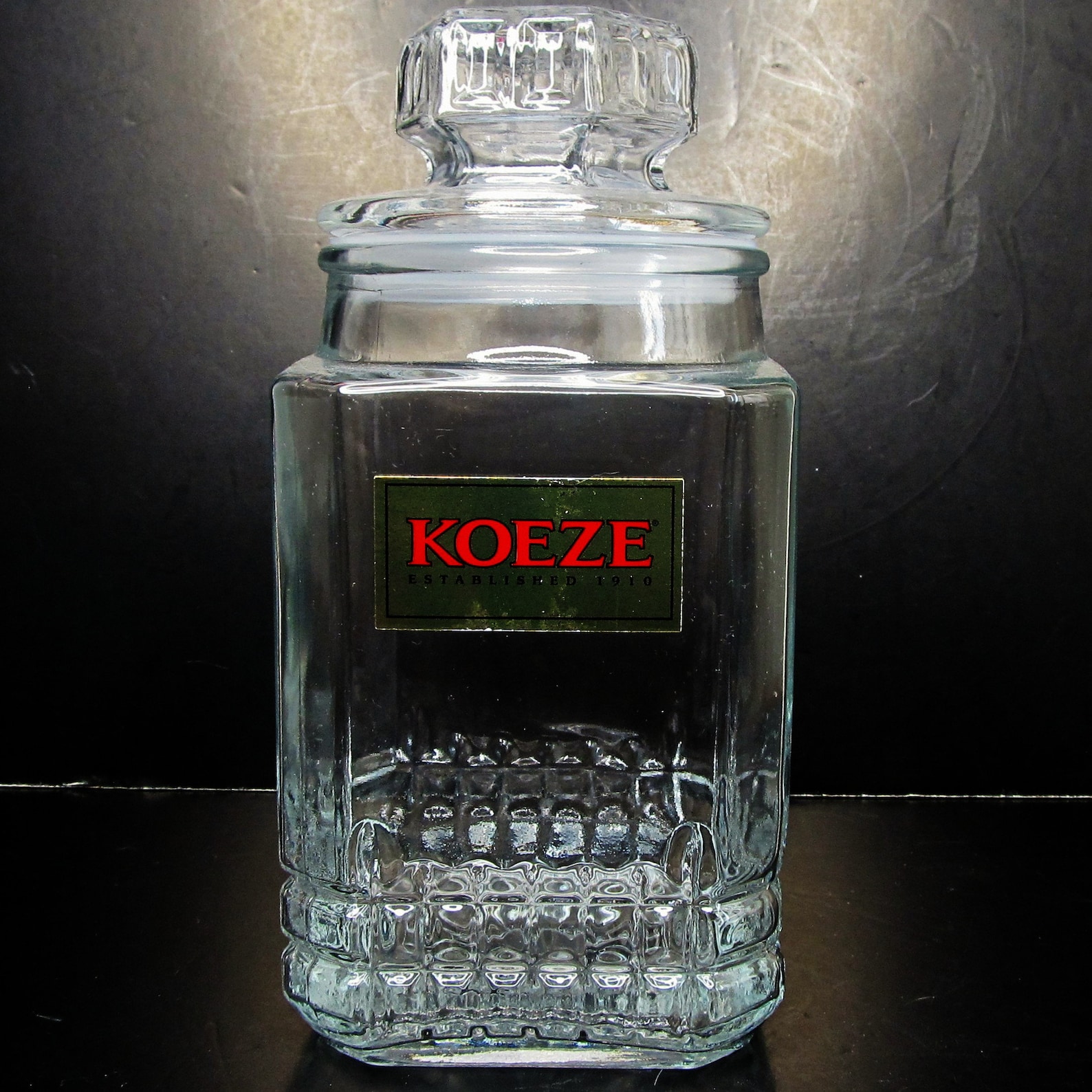 Koeze Glass Canister Apothecary Candy Cookie Jar Storage Container ...