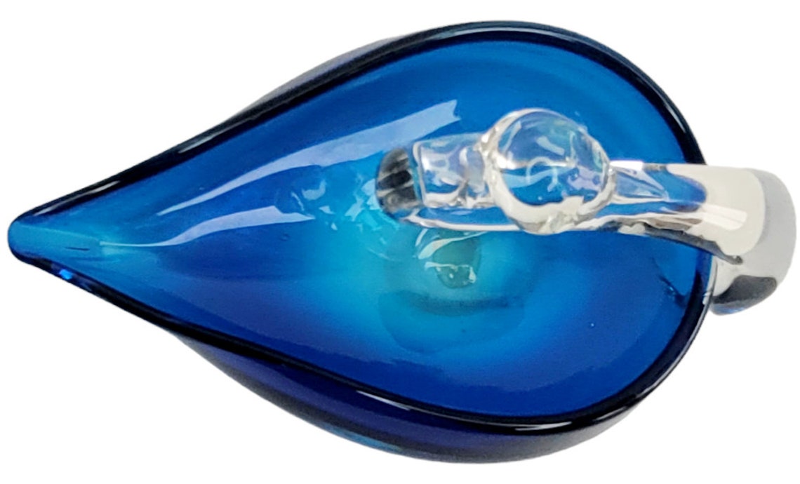 ARDCO Royal Blue Glass Swan Nut Dish Made in Japan Original Label - Etsy