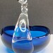 ARDCO Royal Blue Glass Swan Nut Dish Made in Japan Original Label - Etsy