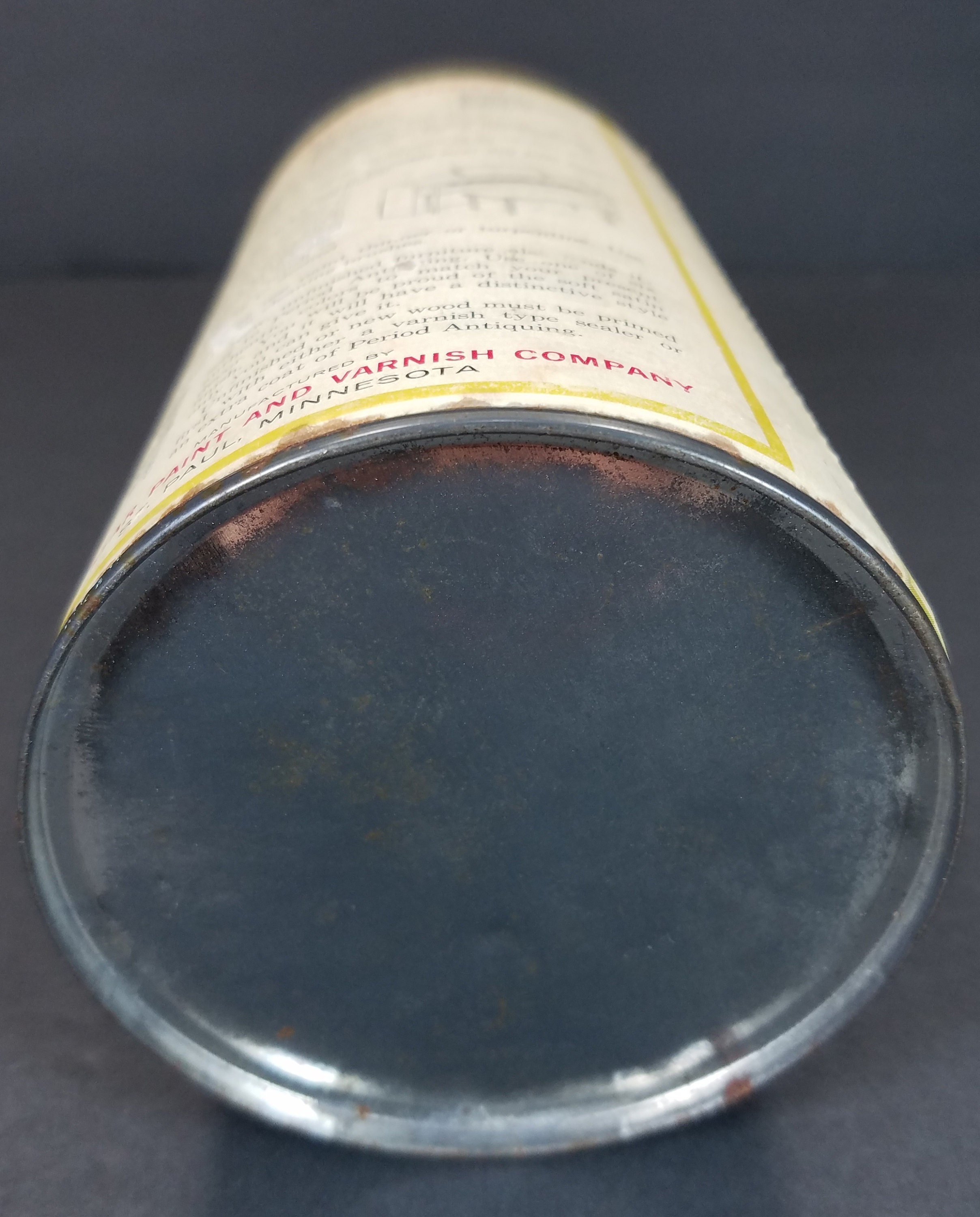 Buck Horn Colonial Green Cardboard Tube Paint Can Tin Lid | Etsy