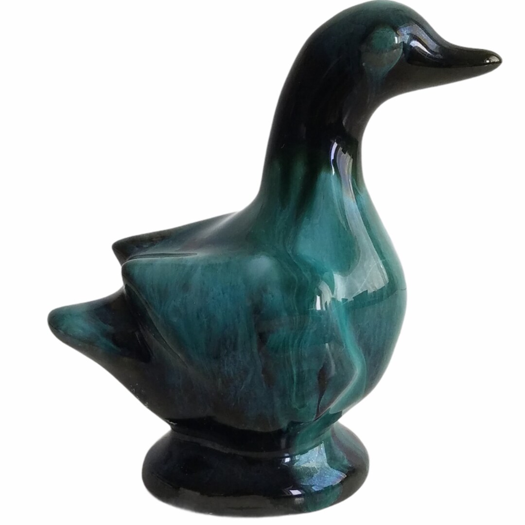 Blue Mountain Pottery BMP Duck Figurine 4 1/2" Green Canada - Etsy