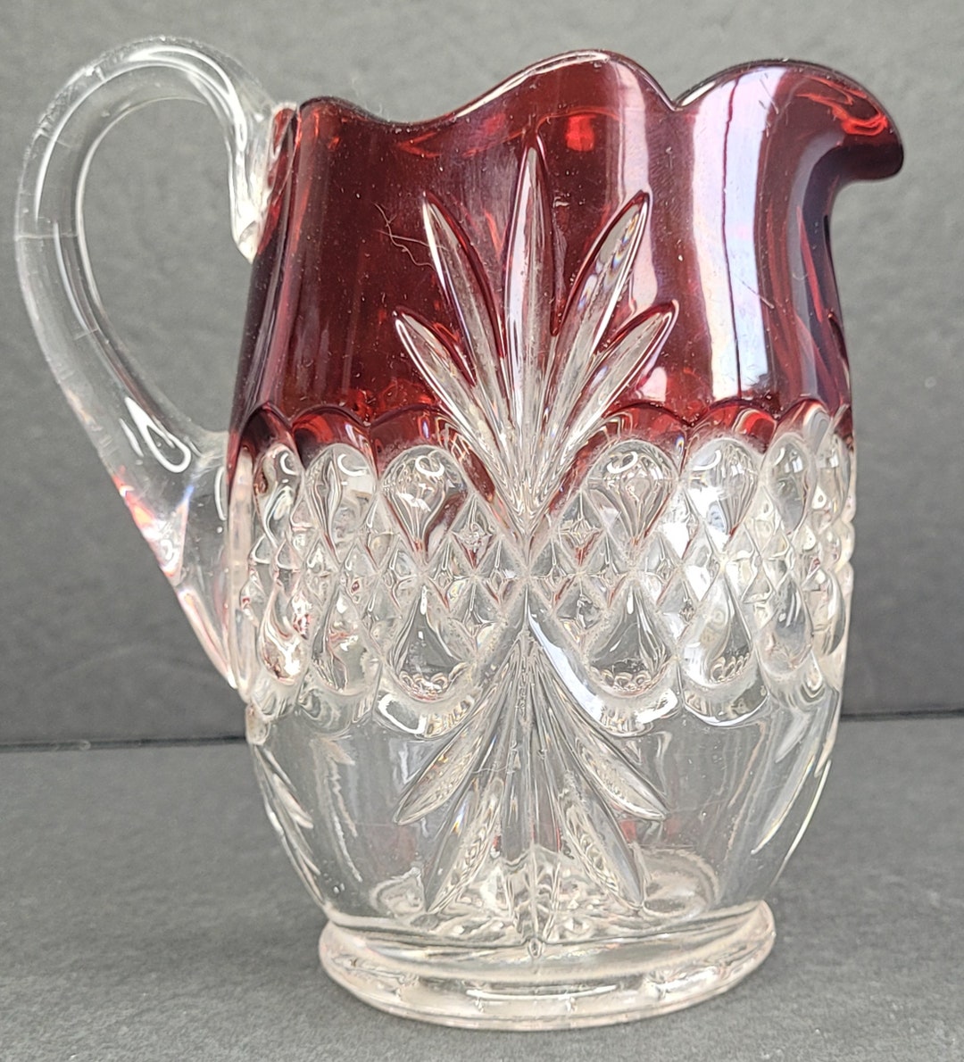 EAPG Tarentum Glass Co. Atlanta Aka: Diamonds & Teardrops Ruby Stain ...