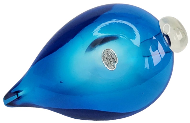 ARDCO Royal Blue Glass Swan Nut Dish Made in Japan Original Label - Etsy