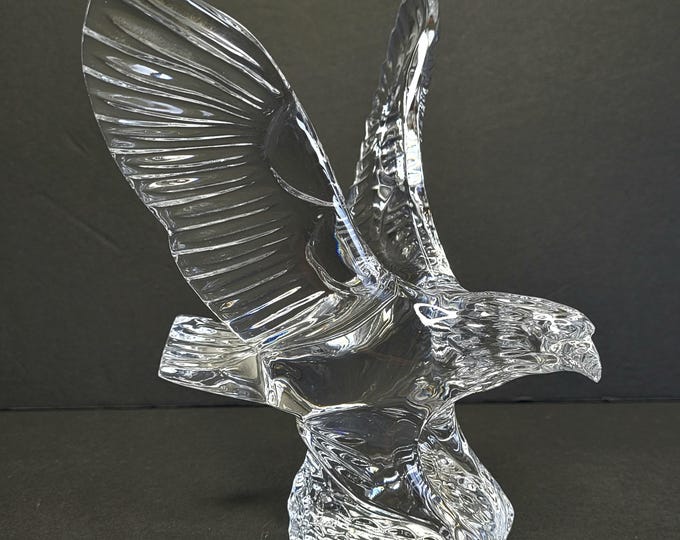 Waterford Crystal Flying Bald Eagle Sculpture Figurine Signed - Etsy