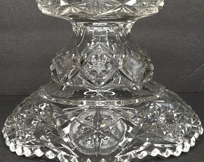 EAPG Mckee Yutec Punch Stand Pedestal Base Circa 1900 - Etsy