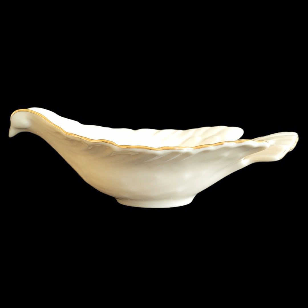 Lenox Dove Dish With Gold Trim Nut Candy Dish - Etsy