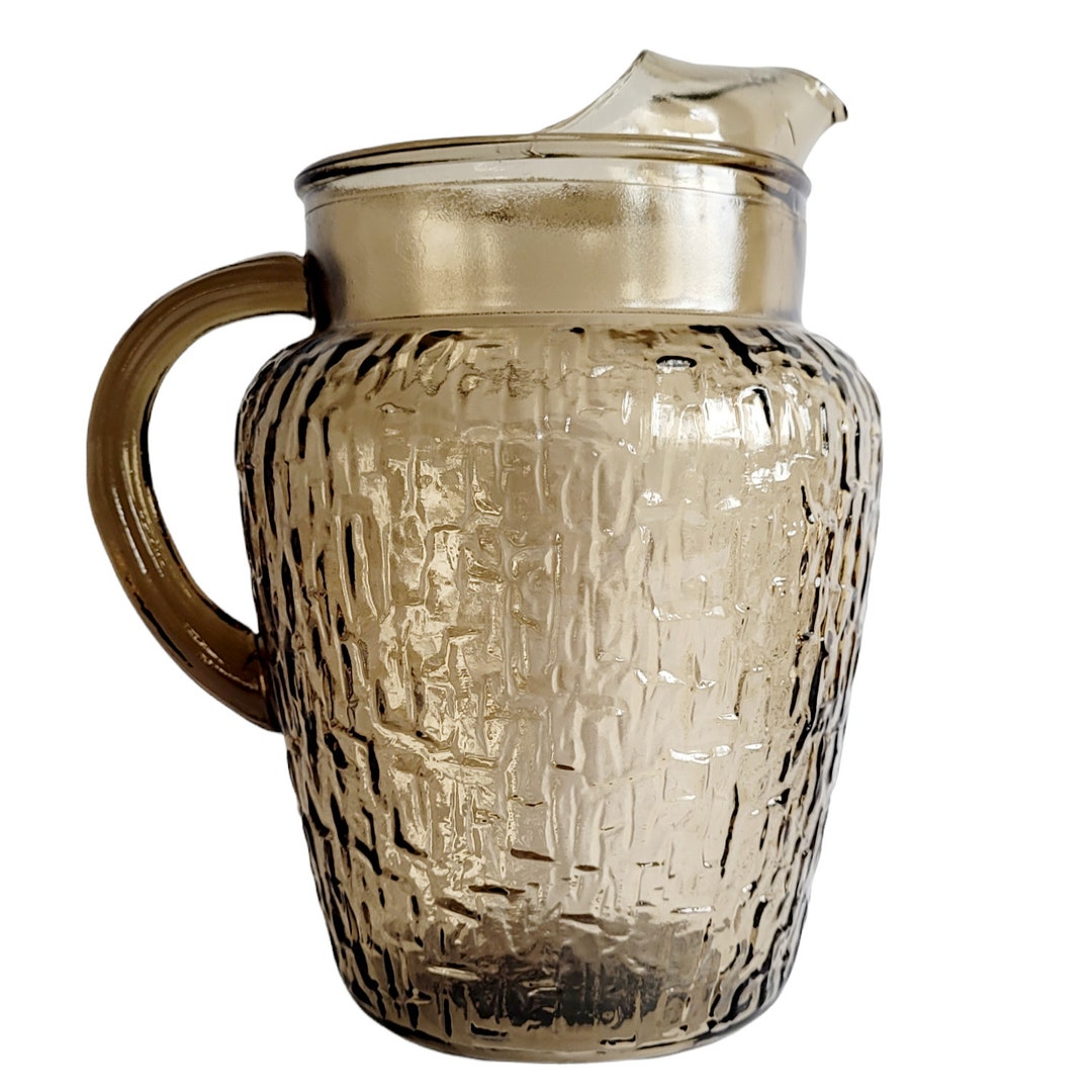Anchor Hocking Spice Brown Pagoda 86oz Pitcher W/ Ice Lip - Etsy