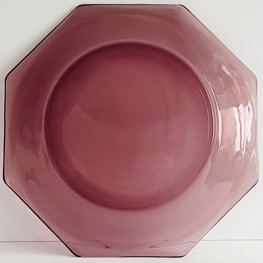 Hazel Atlas Moroccan Amethyst Purple Octagonal Dinner Plate No Raised ...