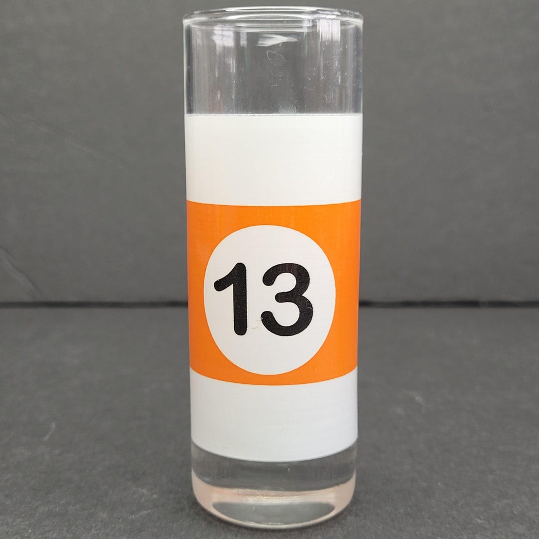 Billiards Pool #13 Shooter Double Shot Glass - Etsy