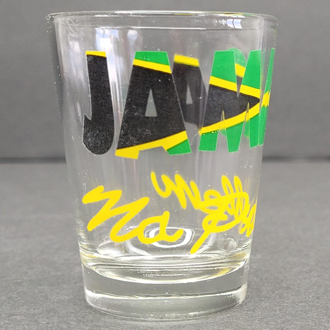 Jamaica No Problem Souvenir Shot Glass Green Yellow Black - Etsy