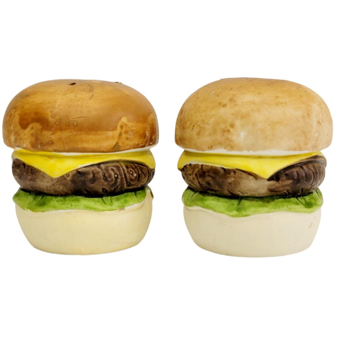 Wei Tat Fty Cheeseburger Salt & Pepper Shakers Matte Finish - Etsy