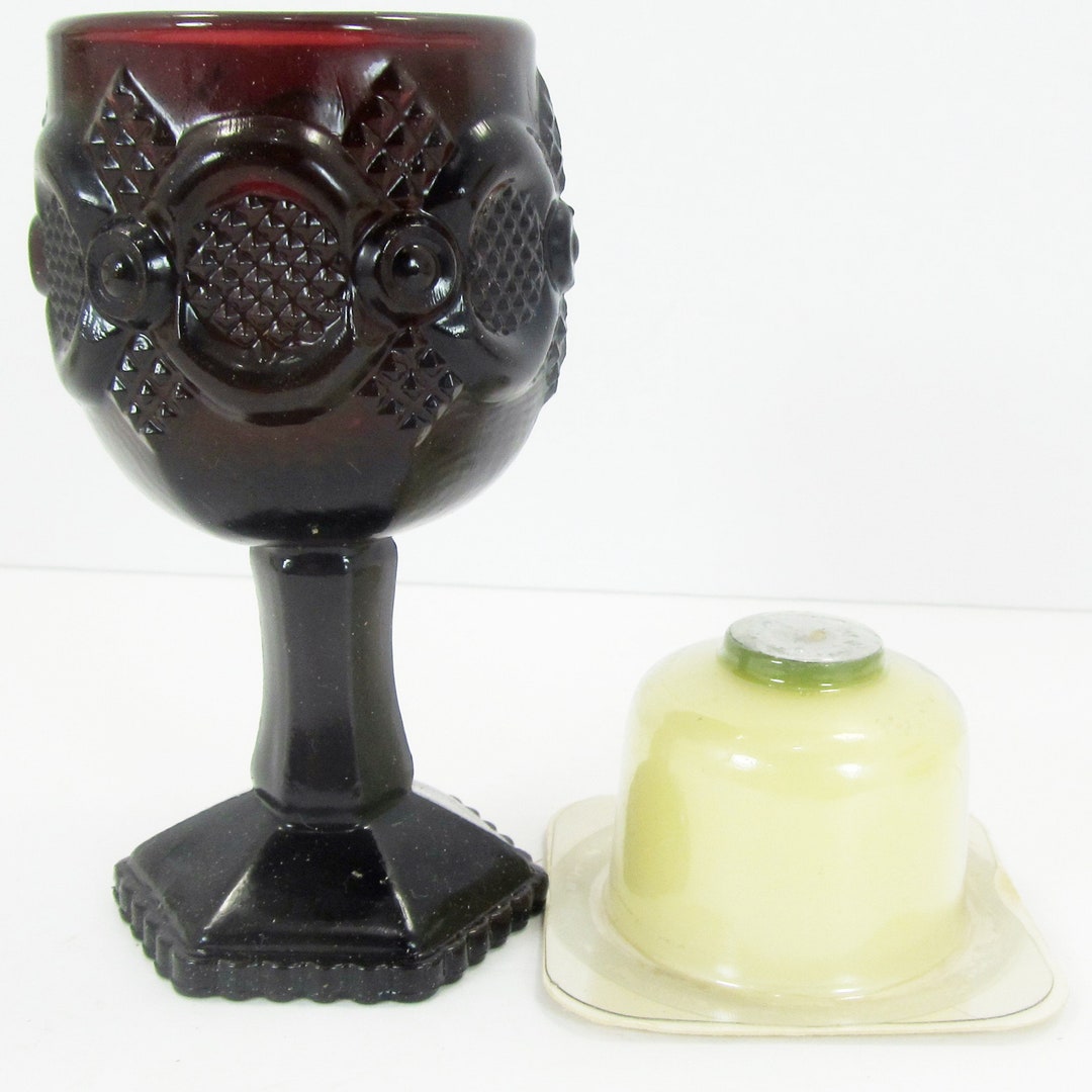 Avon Cape Cod Ruby Red Wine Goblet in Original Box With New Unopened ...
