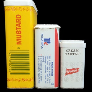 Durkee Ground Mustard Mccormick Whole Cloves French's Cream Tartar ...