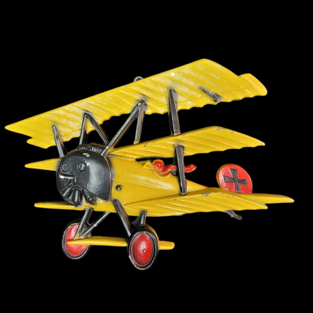Sexton Tri-plane Triple Wing German Airplane Wall Hanger Cast Aluminum ...