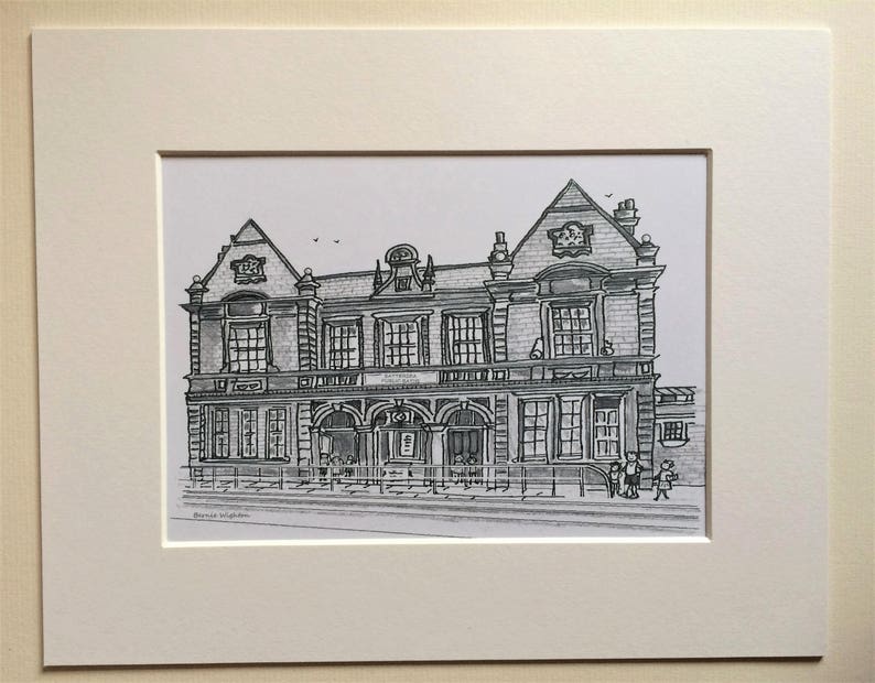 Old Latchmere Baths Battersea Print 7"x 5" Mounted in Cardboard Frame 8 ...