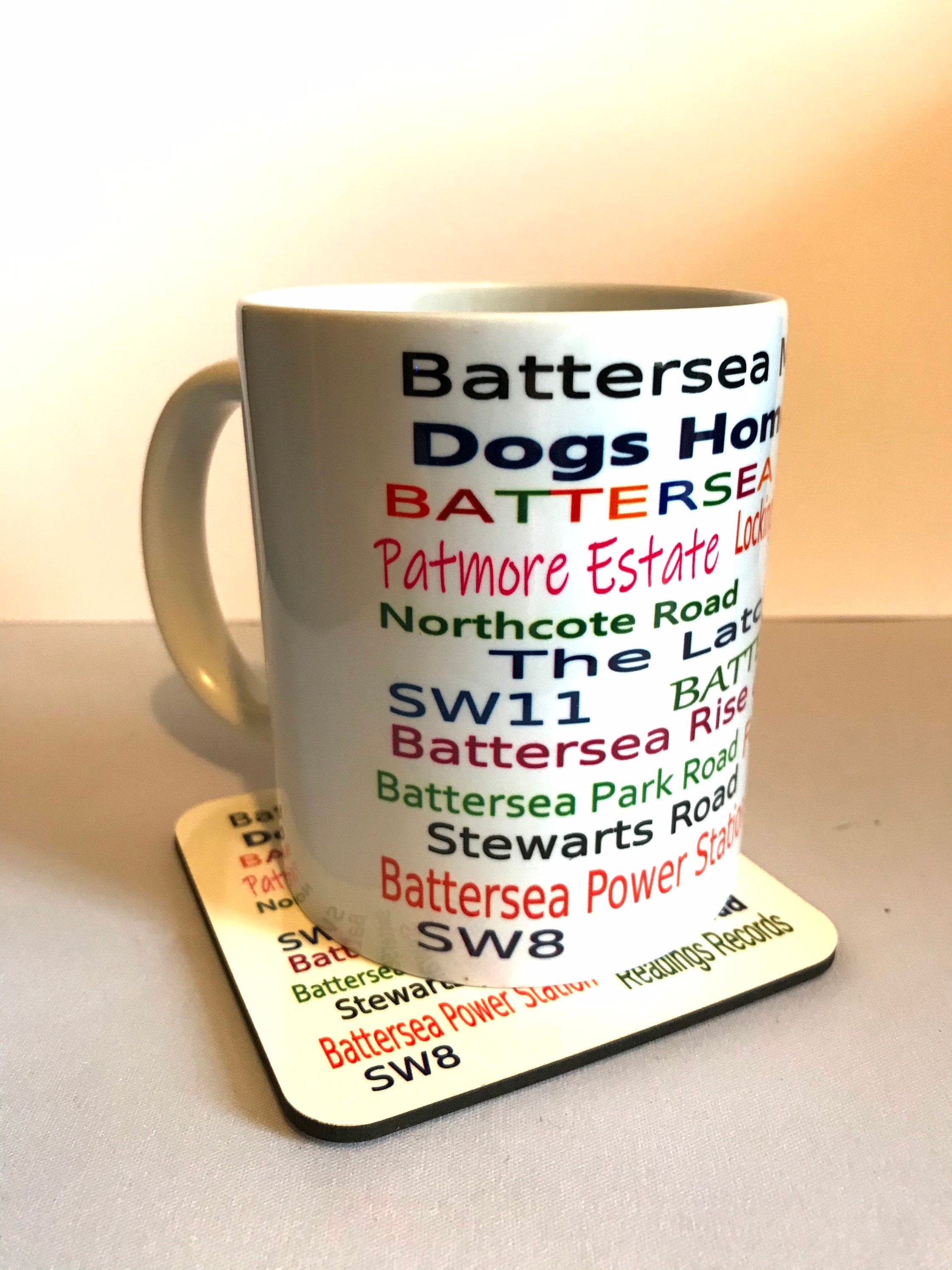 Battersea 11oz Memory Mug With Matching Coaster.placesstreets - Etsy UK