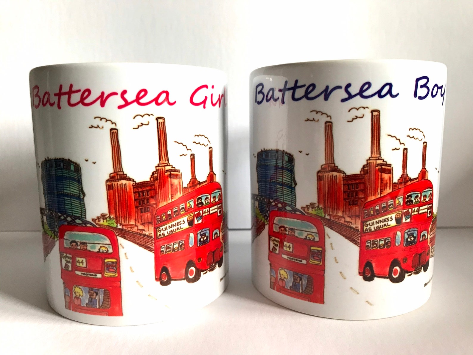 Battersea Boy or Battersea Girl 11 Oz Porcelain Mug. A Top - Etsy UK