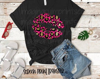 Leopard Pink Lips - Etsy