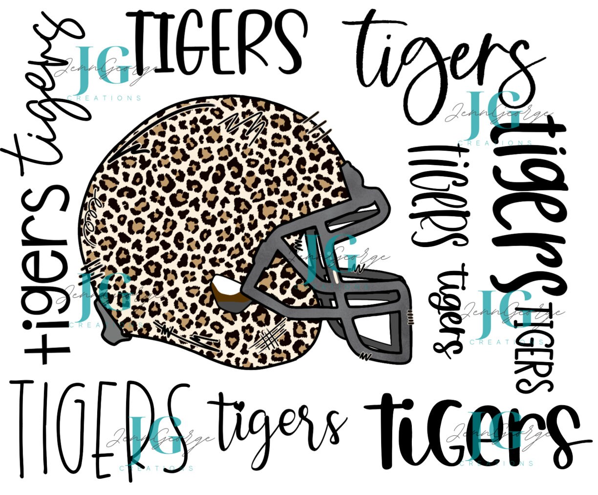 Leopard Print Helmet Mascots, PNG, Sublimation File - Etsy