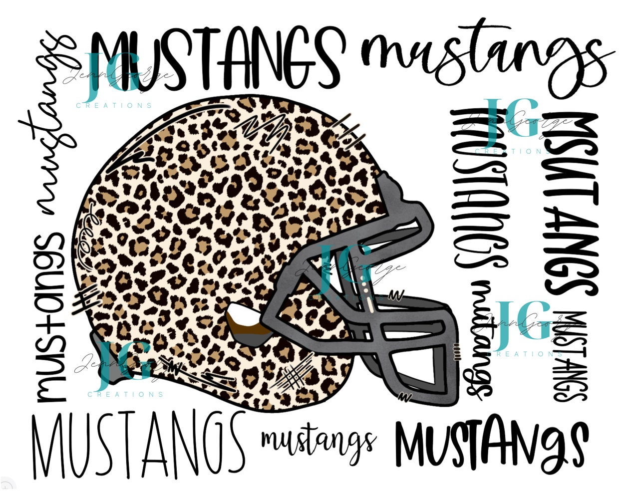 Leopard Print Helmet Mascots, PNG, Sublimation File - Etsy