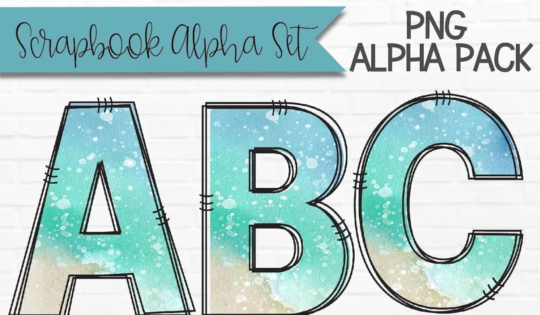 Beach Alphabet PNG | Sublimation | Vinyl | Beachy Designs | Summer ...