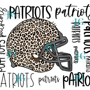 Leopard Print Helmet Mascots PNG Sublimation File - Etsy