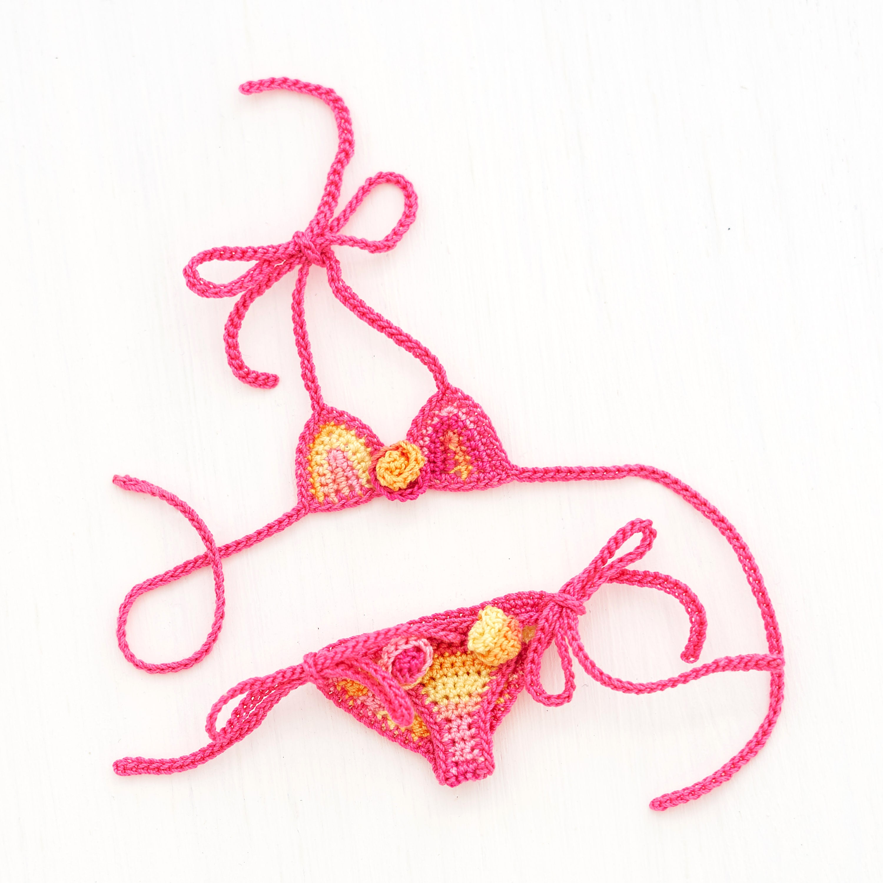 Itty Bitty Crochet Bikini For Blythe Doll Etsy