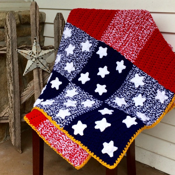 Crochet Rebel Flag Crochet Pattern - Etsy