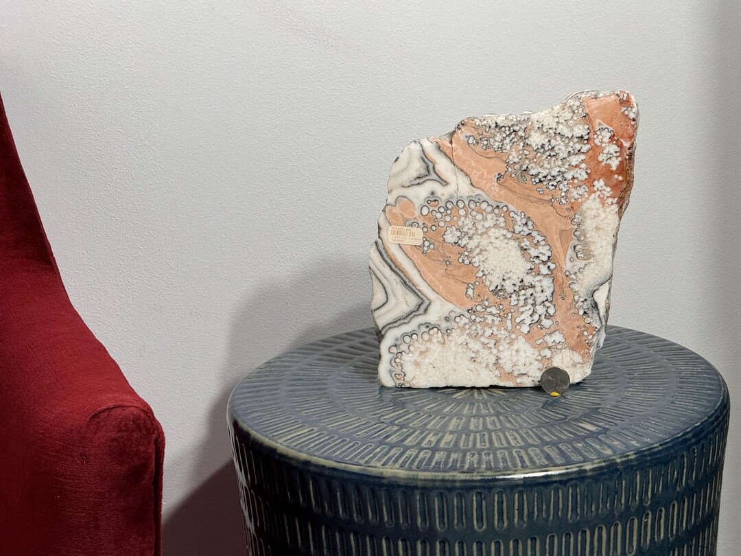Rare Caramel Calcite Freeform Slab From - Etsy