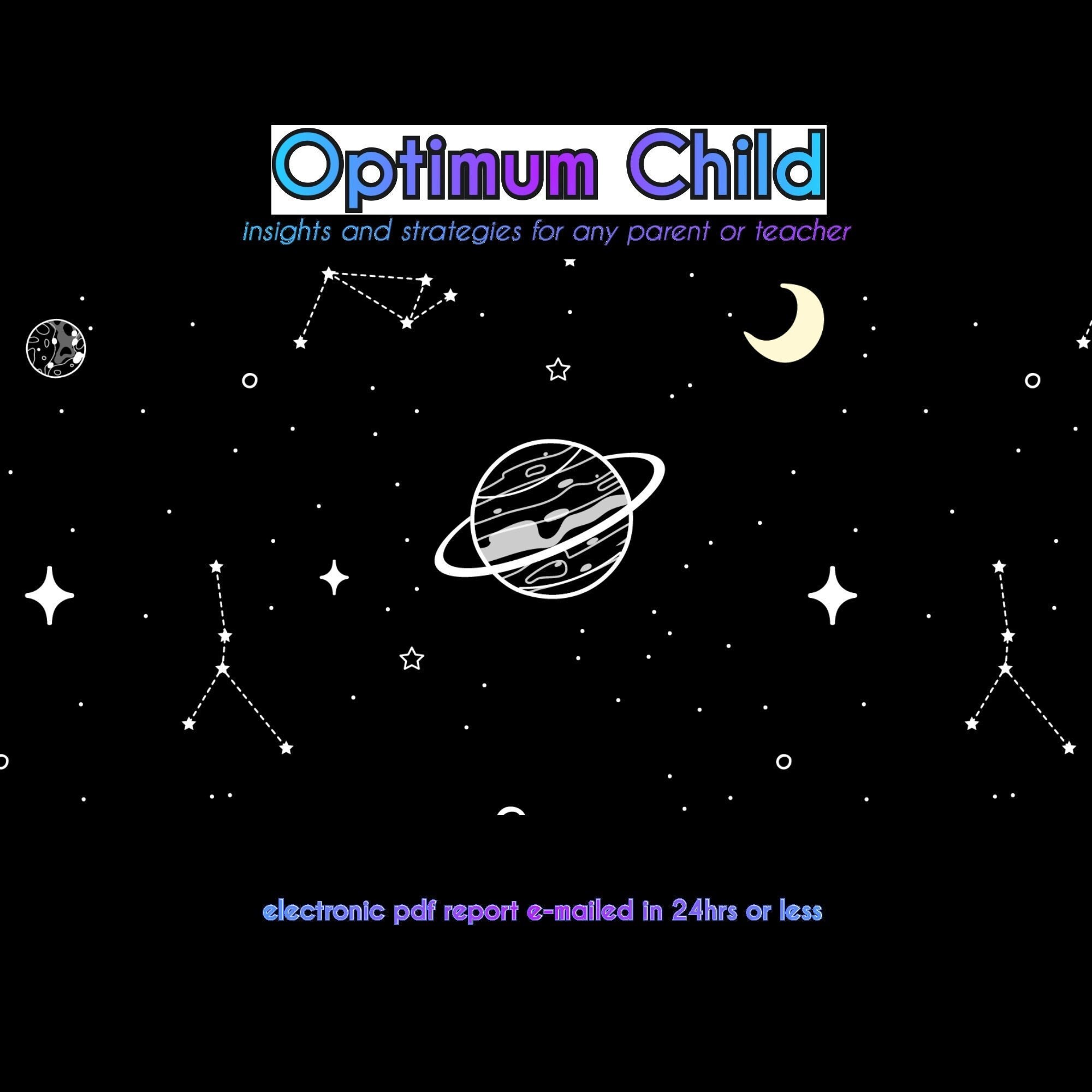 Optimum Child Astrological Chart and Report Electronic PDF in - Etsy