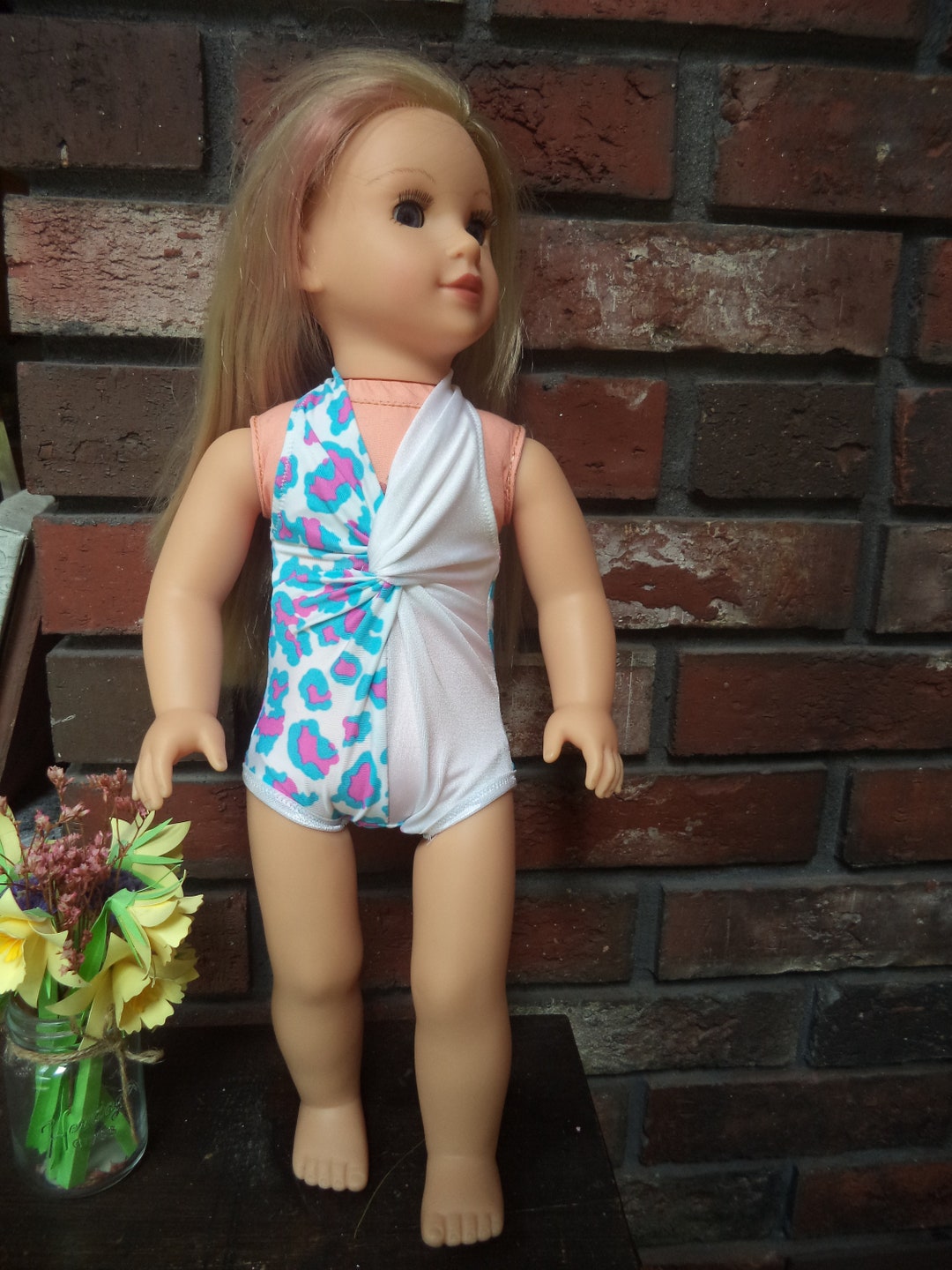18" Doll Bathing Suit, Crossover Swimsuit - Etsy