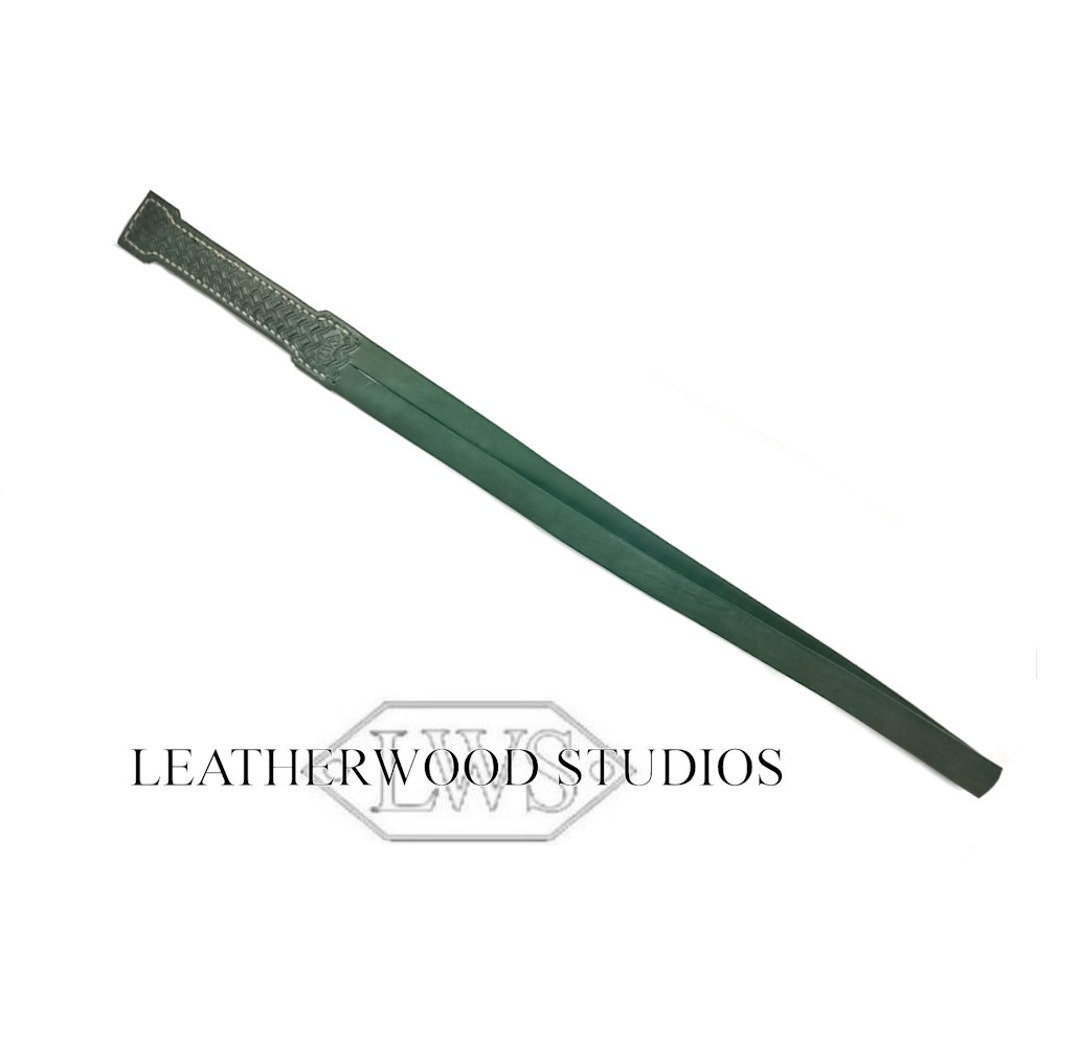 Jade Green Leather Tawse Spanking Strap - Etsy