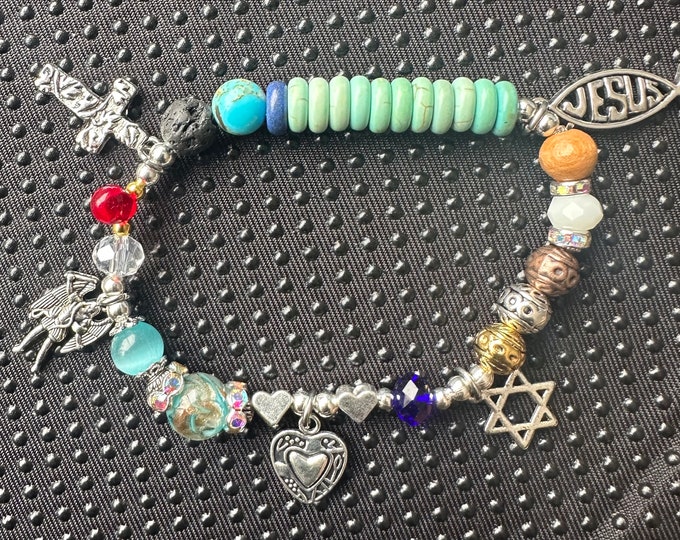 The Life of Jesus, the Story of Jesus, Charm Bracelet, Christian Story ...