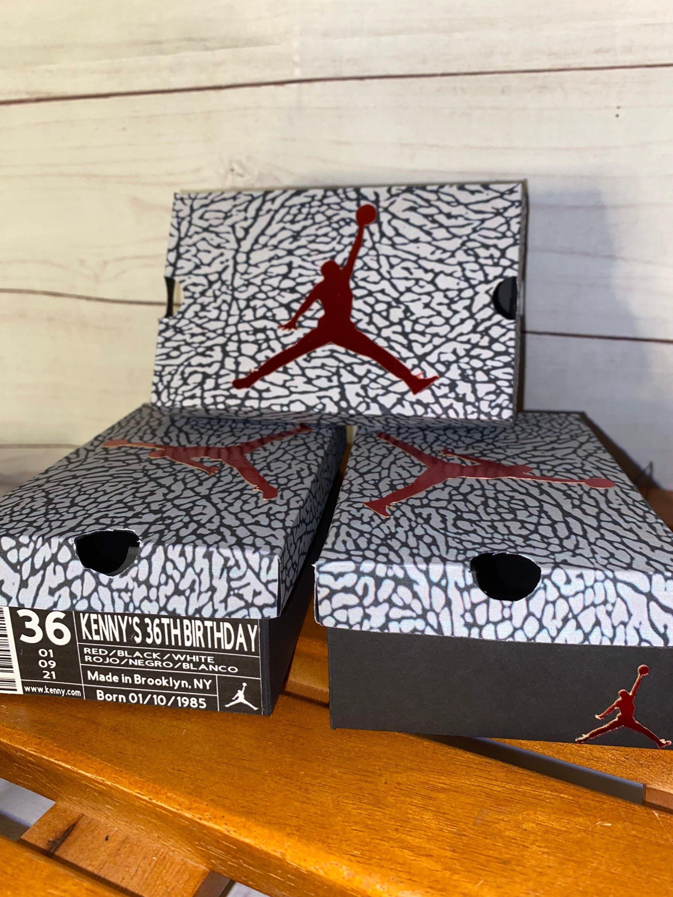 Jordan Sneaker Treat Boxes - Etsy