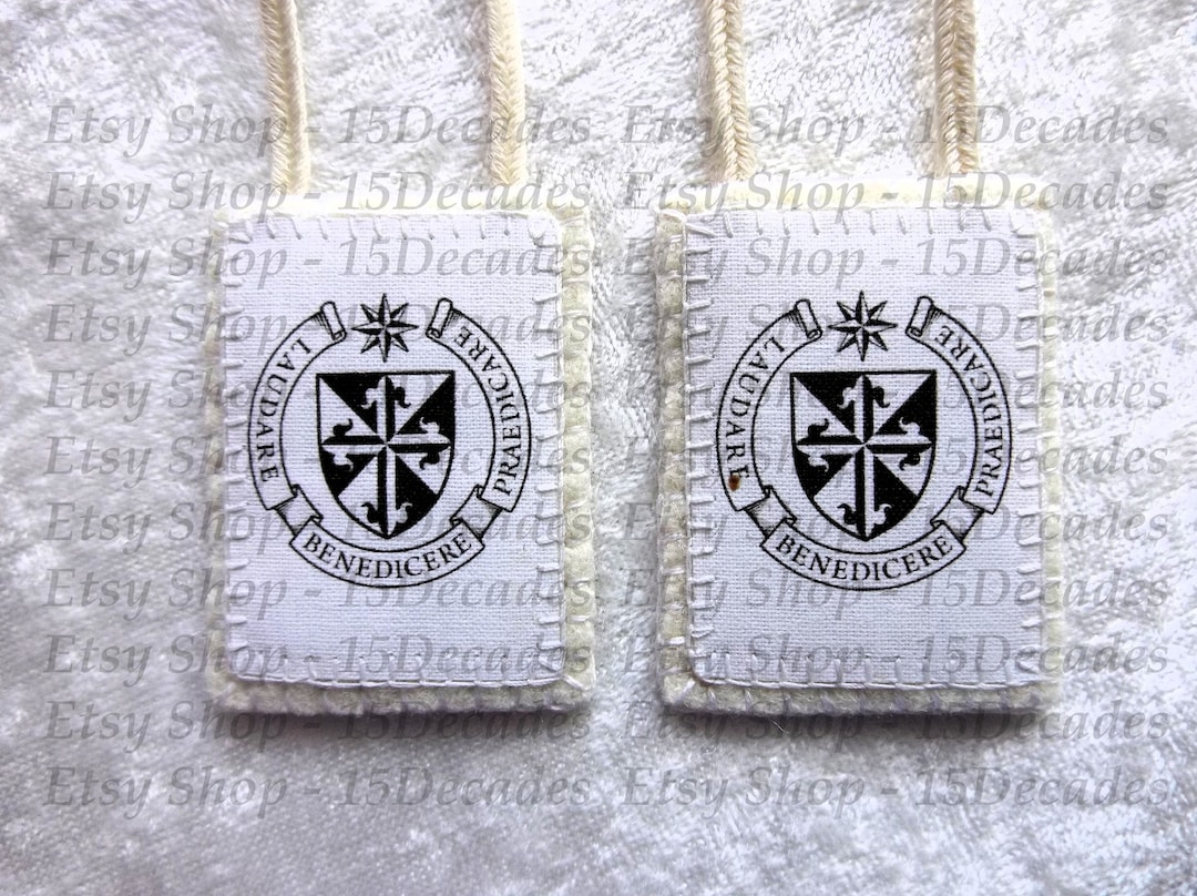 The Dominican White Scapular - St Dominic, Lay Order - Etsy