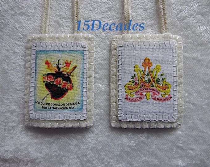 The White Scapular of the Immaculate Heart of Mary - Printed Images ...